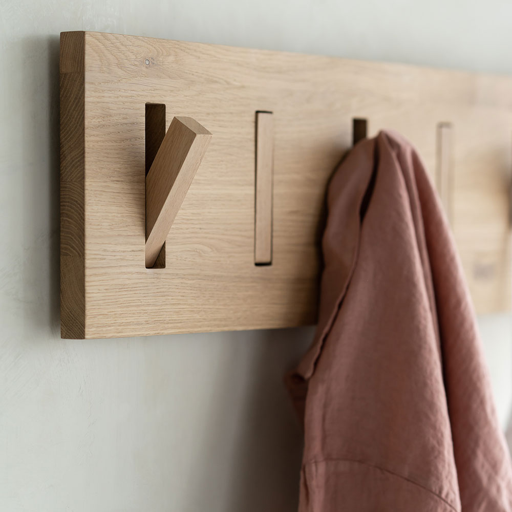 Ethnicraft Utility Straight Wall Hook | Oak – Blacks of Sopwell