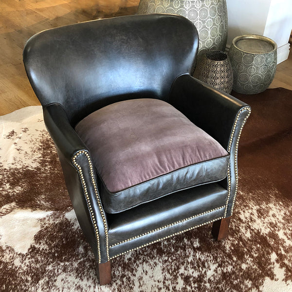 Camden Studded Leather Chair – Blacks of Sopwell