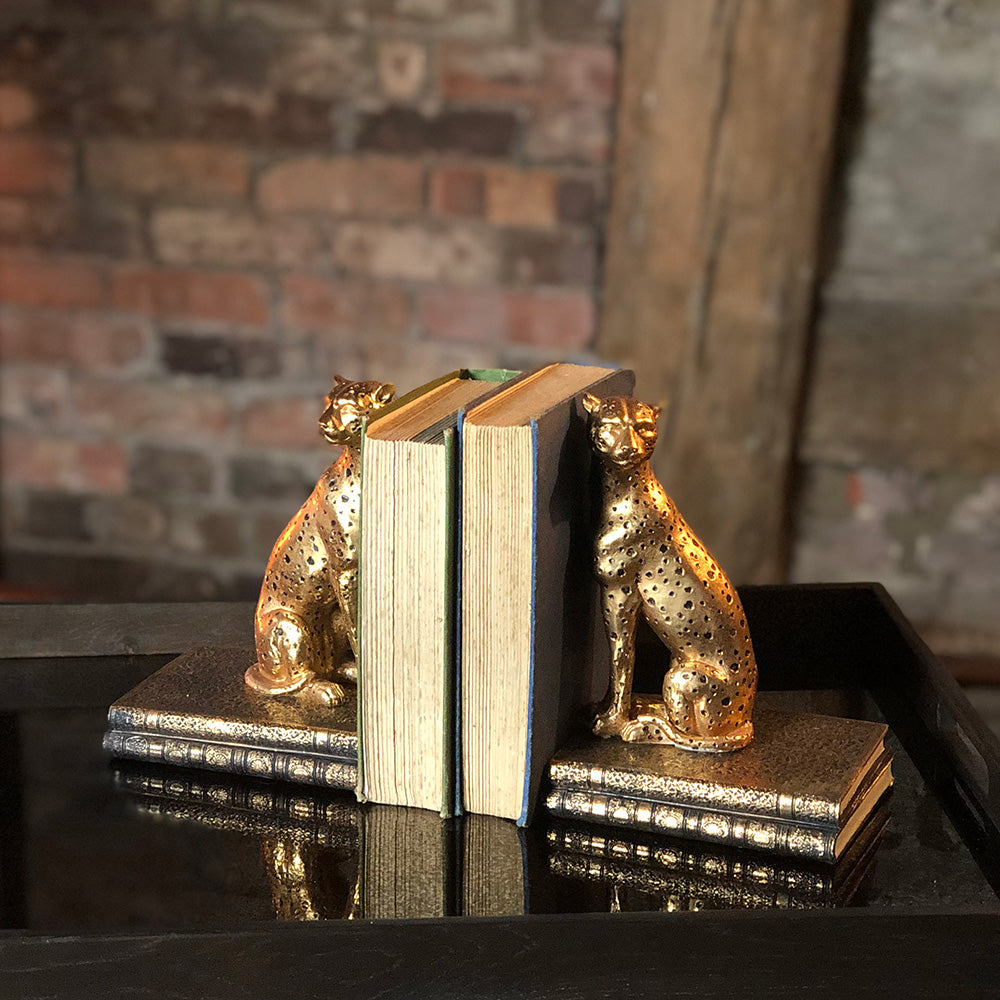 Golden Cheetah Bookends – Blacks of Sopwell